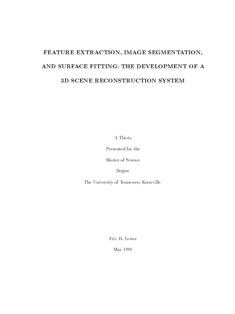 Feature Extraction Image Segmentation Pdf Image Segmentation 3 D Computer Graphics