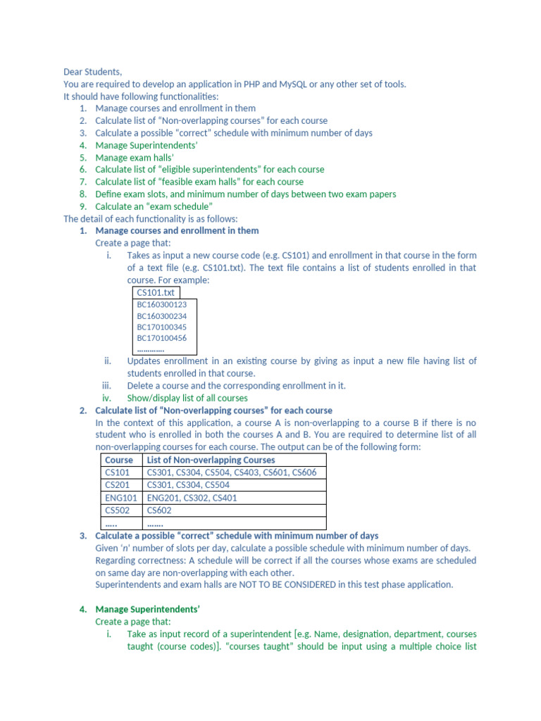 Final Application Requirements | PDF | Computing