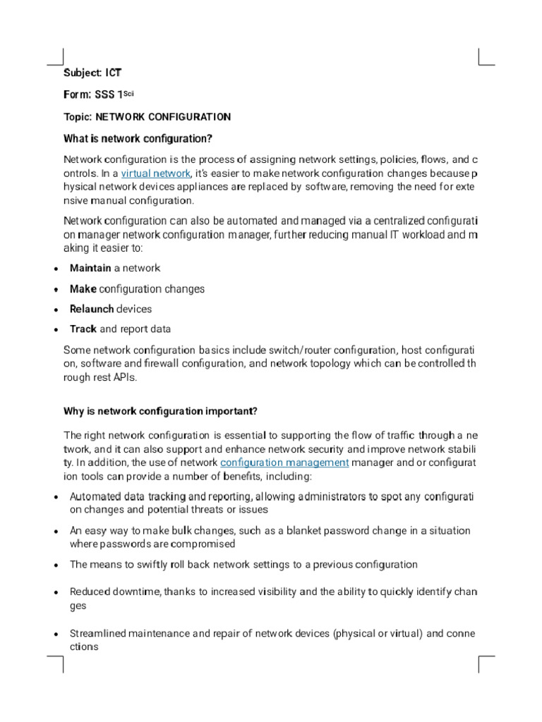 Topic Network configuration_Phoenix | PDF