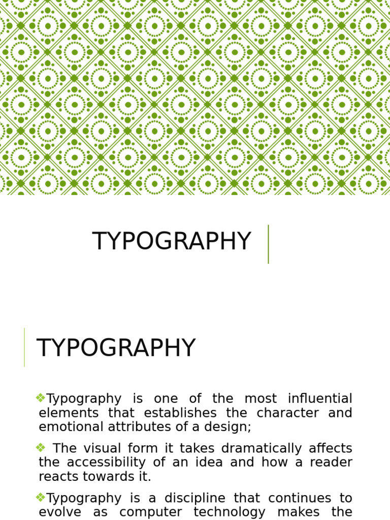 Typography Basics and Design Elements | PDF | Typefaces | Serif