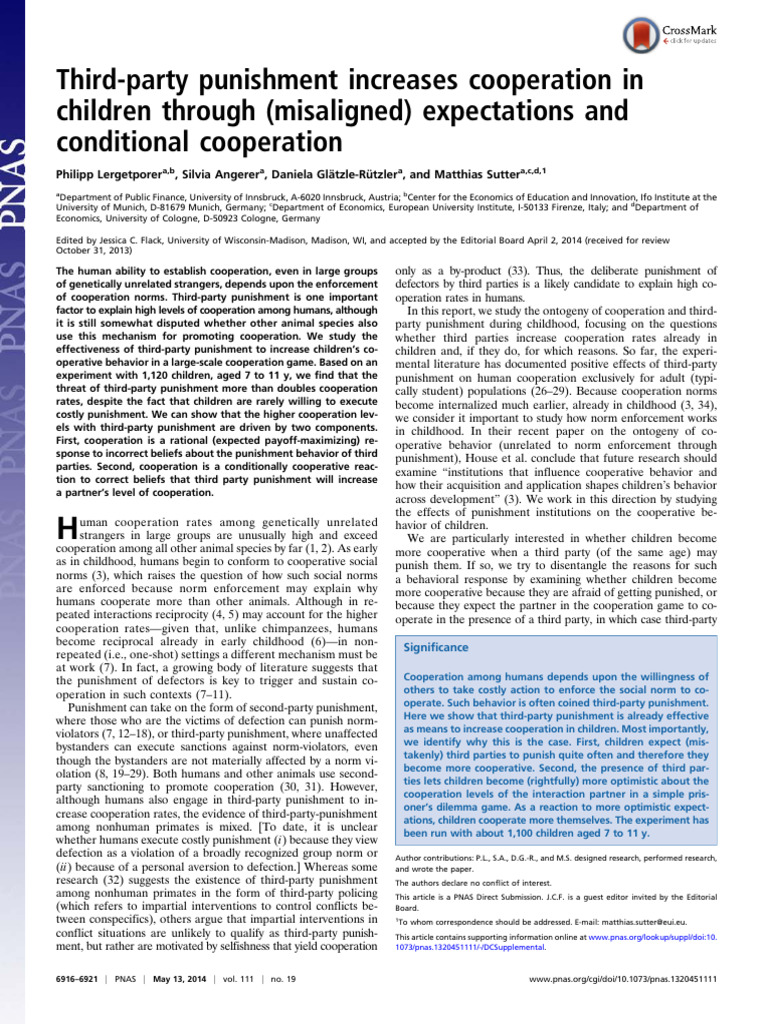 Lergetporer2014 - Third Party Punishment Increases Cooperation in ...