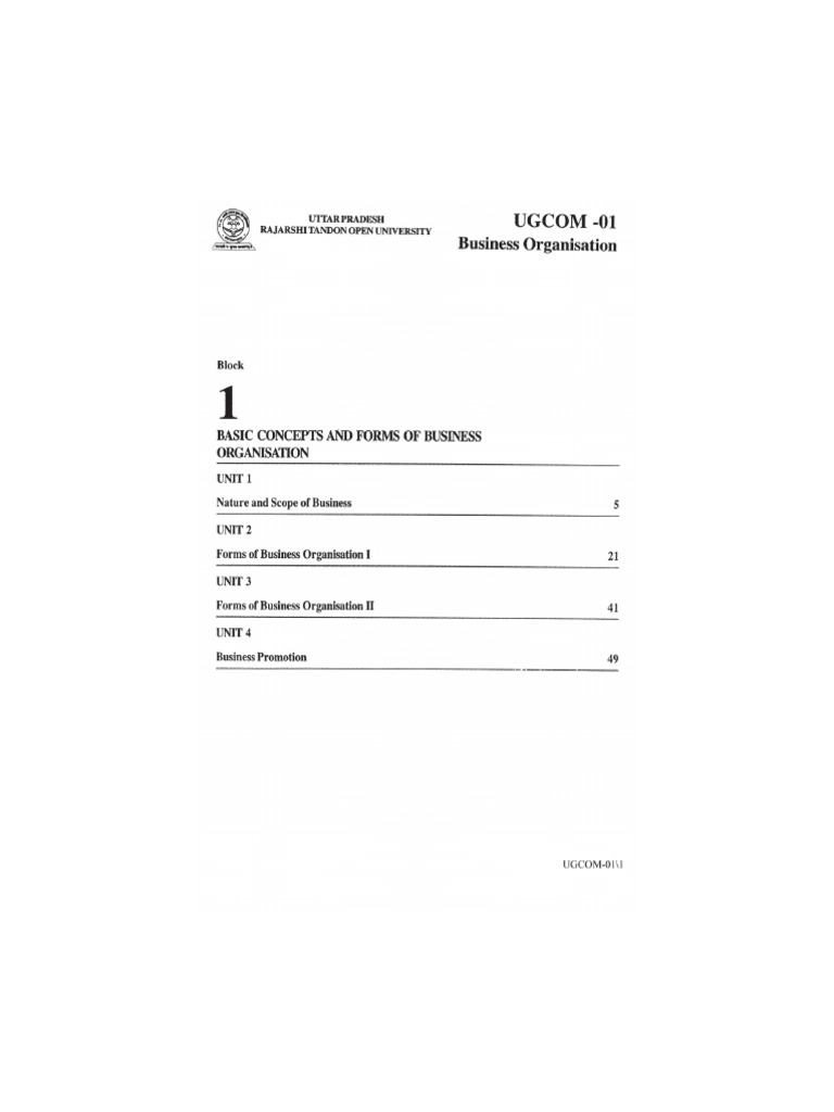 BCom 01 | PDF