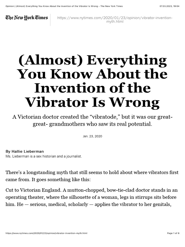 Opinion - (Almost) Everything You Know About The Invention of The ...