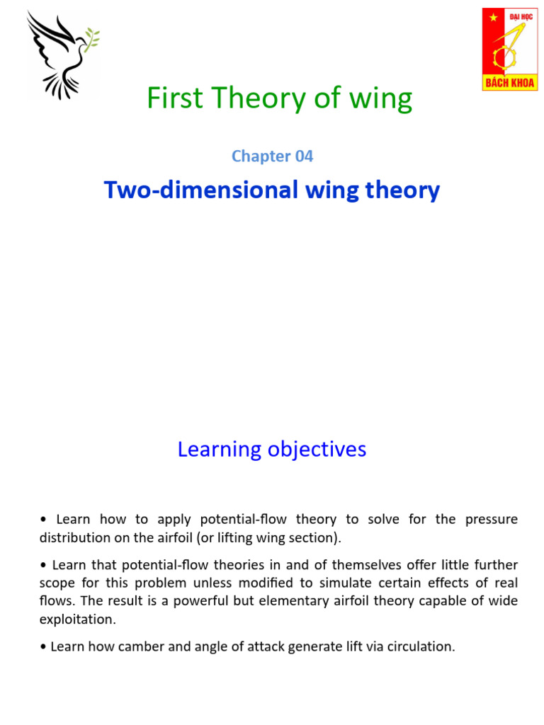 Chapter-04_2D Wing Theory | PDF | Lift (Force) | Airfoil