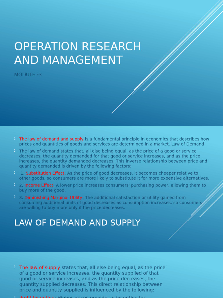 MODULE 3 PPT ASSIGNMENT 1&2 | PDF | Supply And Demand | Demand