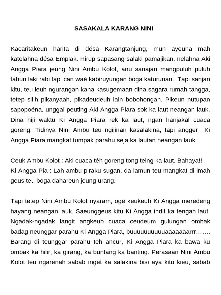 Karang Nini | PDF