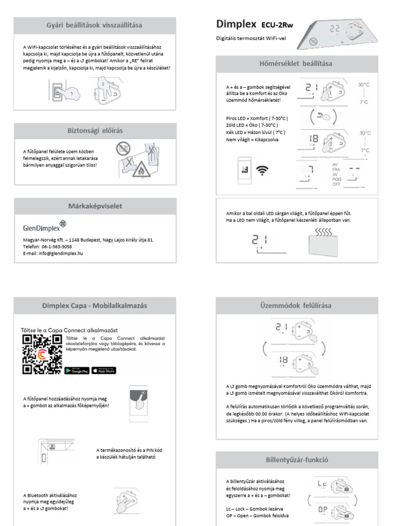 77 Dimplex Ecu2rw 2oldalas Capa Connect | PDF