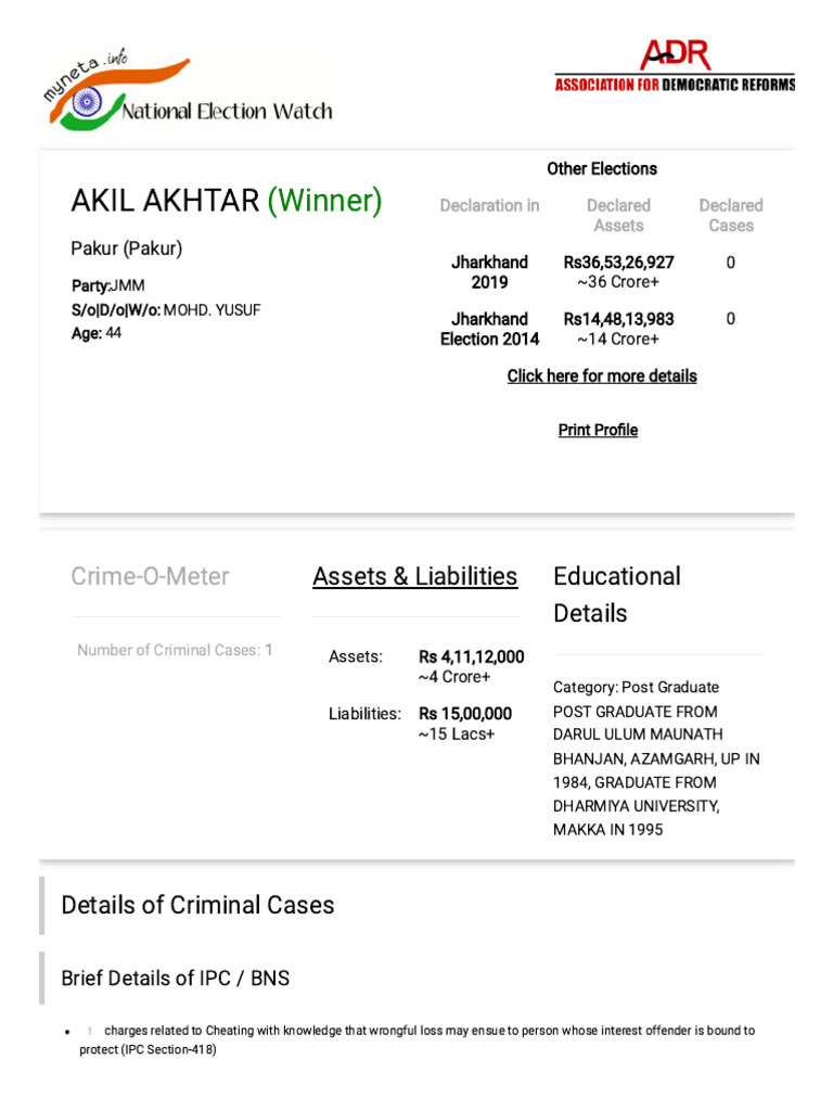 Myneta - Info Jarka09 Candidate - PHP Candidate Id 39&print True | PDF ...