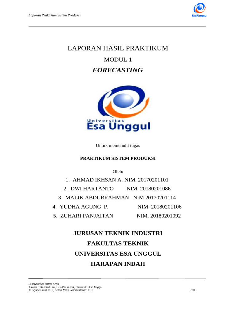 Laporan Prak. Sisprod Modul 1 | PDF