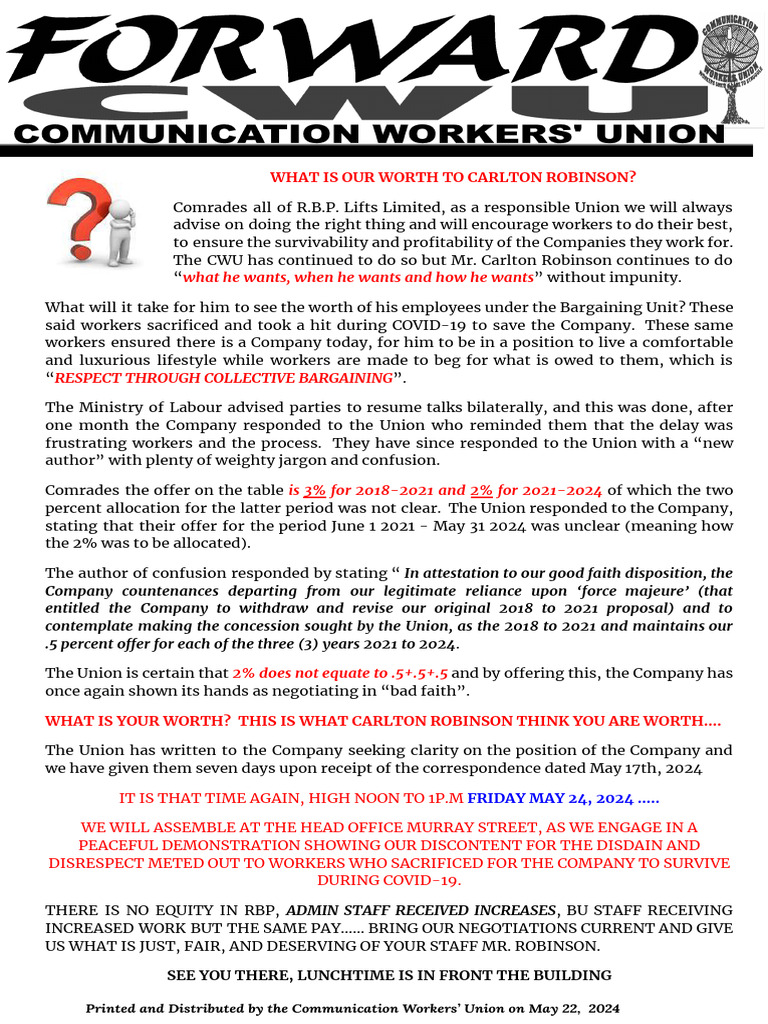What Is Our Worth To Carlton Robinson | PDF | Industrial Relations | Labor