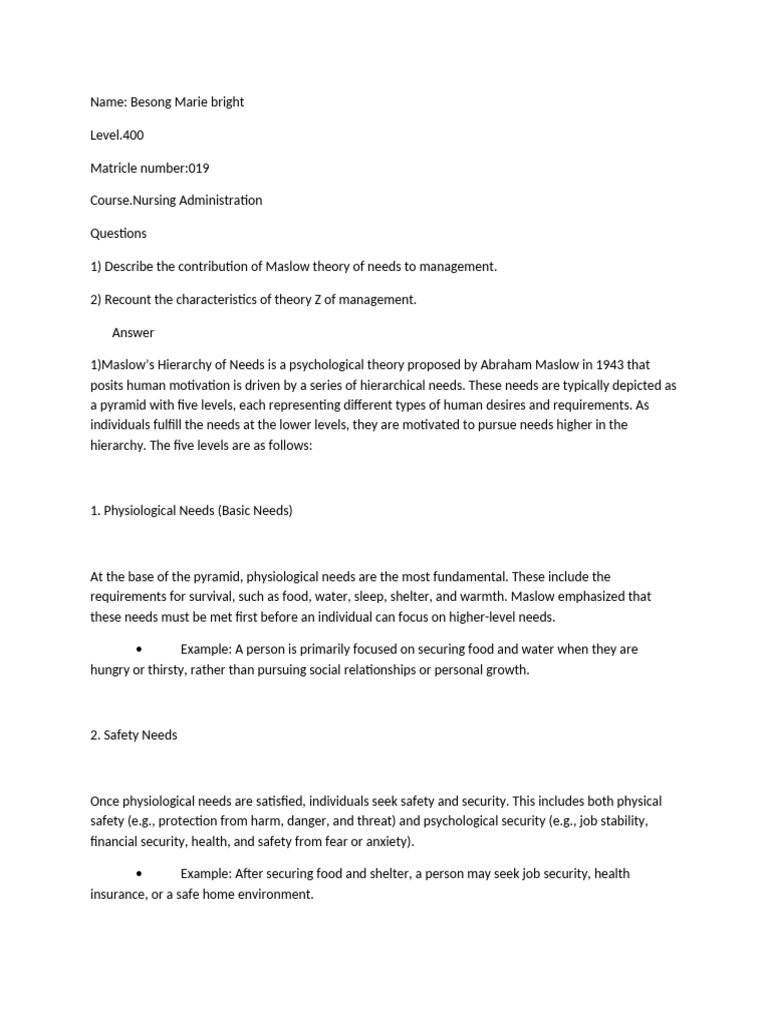 Name - Besong Ma-WPS Office | PDF | Self Actualization | Self Esteem