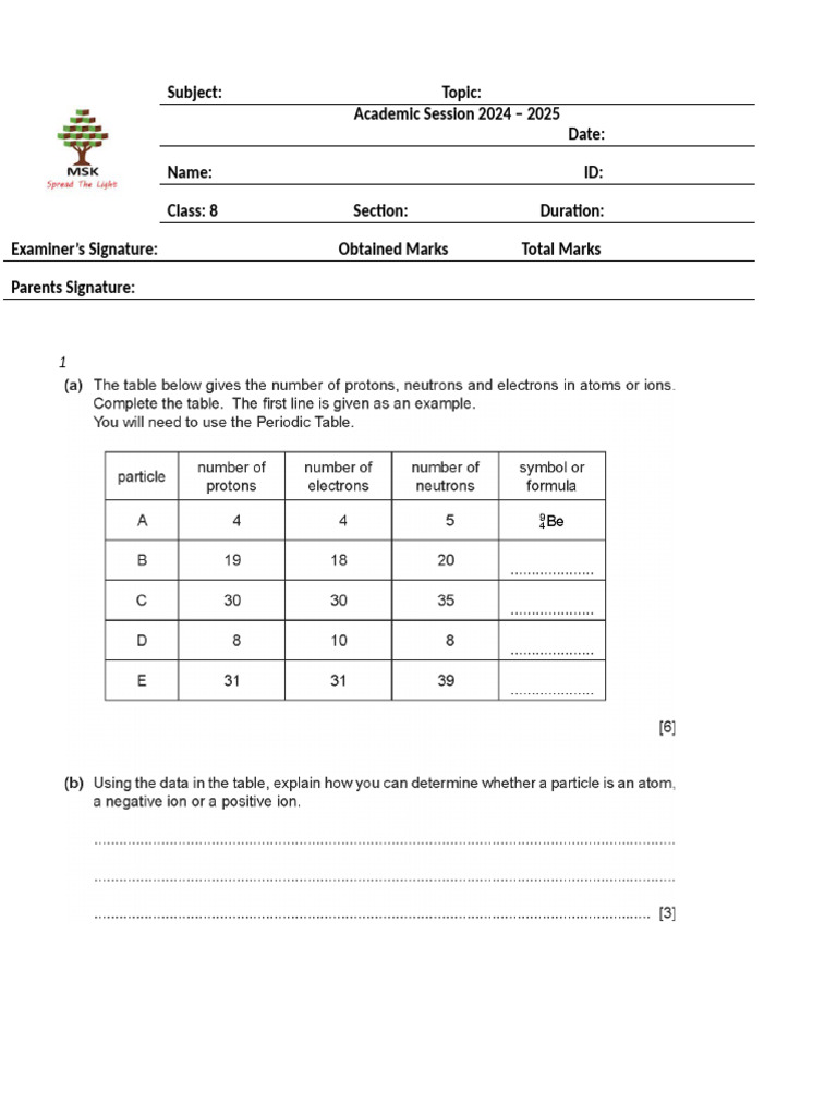 class8_worksheet | PDF