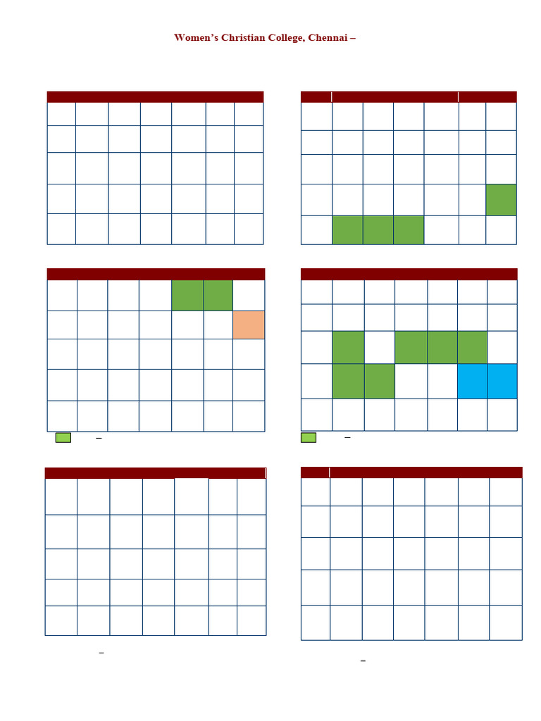 WCC Academic Calendar 2024-25 | PDF