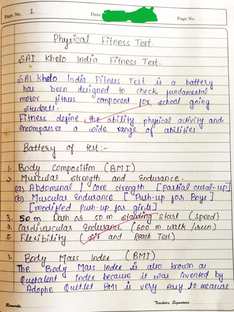 Physical Education Practical File | PDF