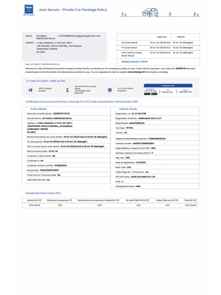 Car Insurance 2024 | PDF