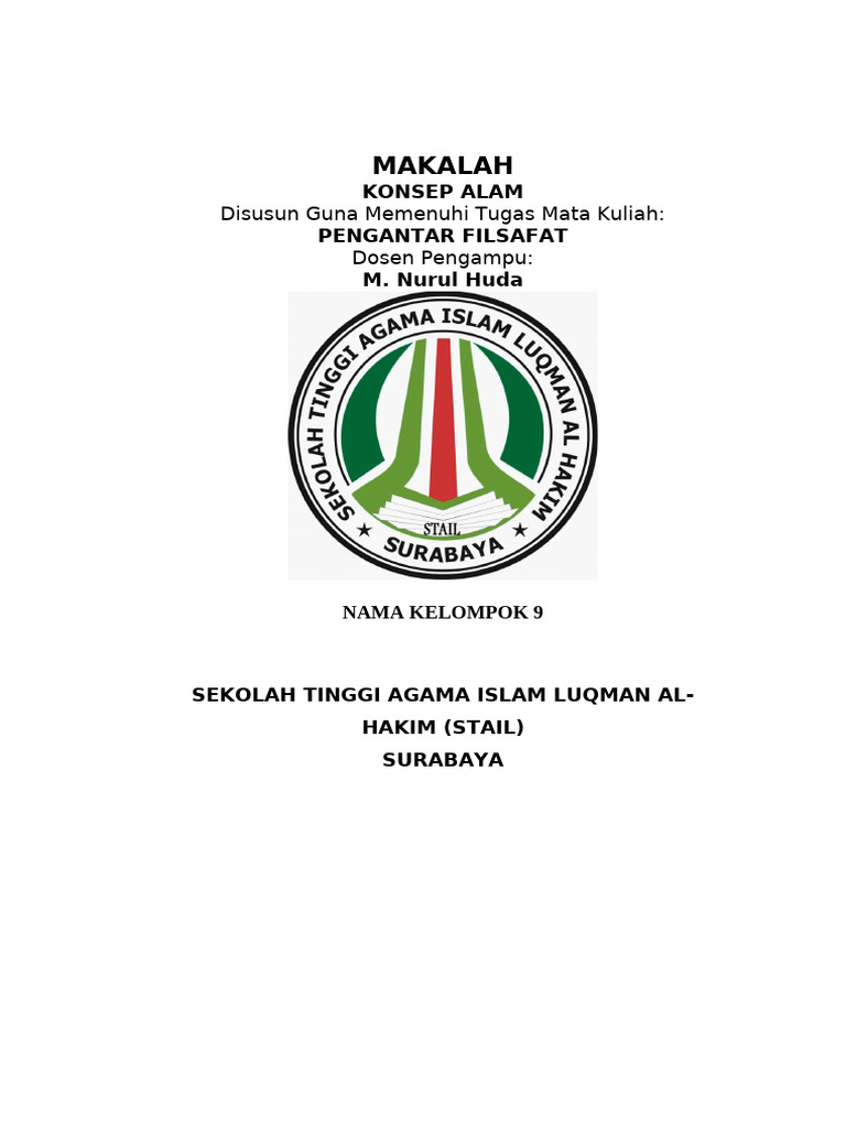Konsep Alam dalam Perspektif Islam | PDF