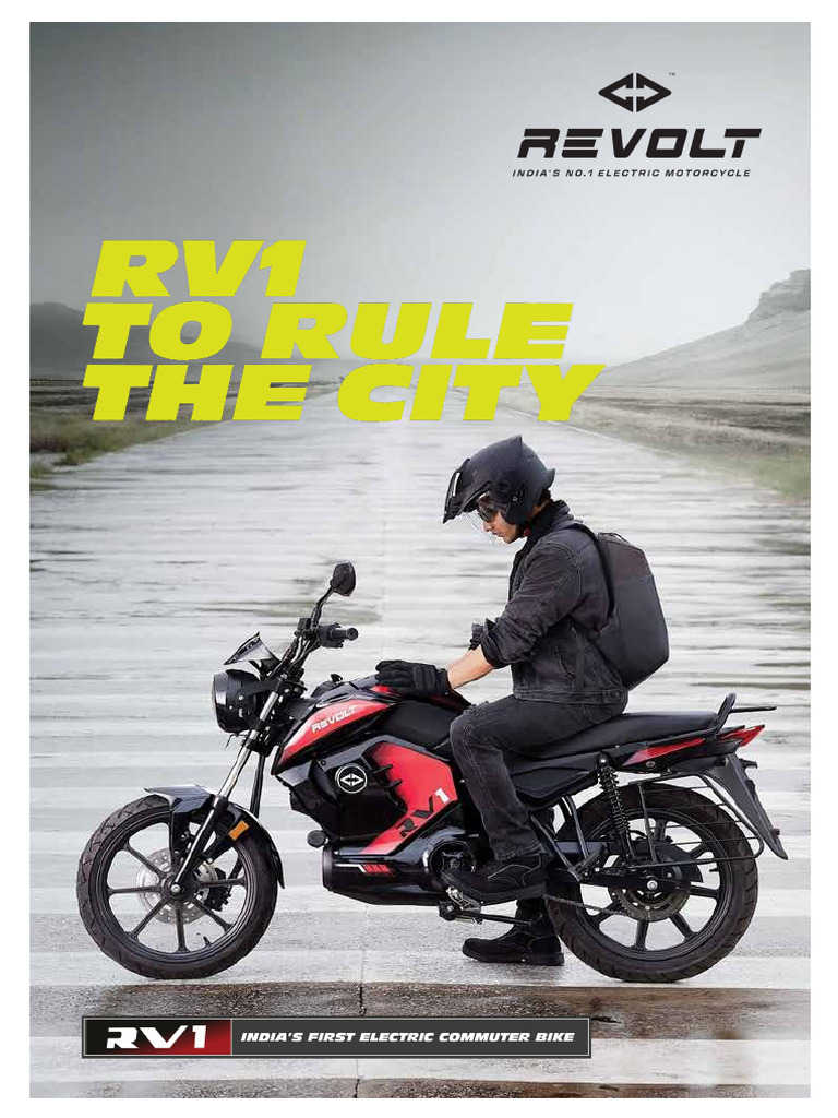 Revolt RV1 RV1+ - Leaflet | PDF | Motorcycle | Battery Charger