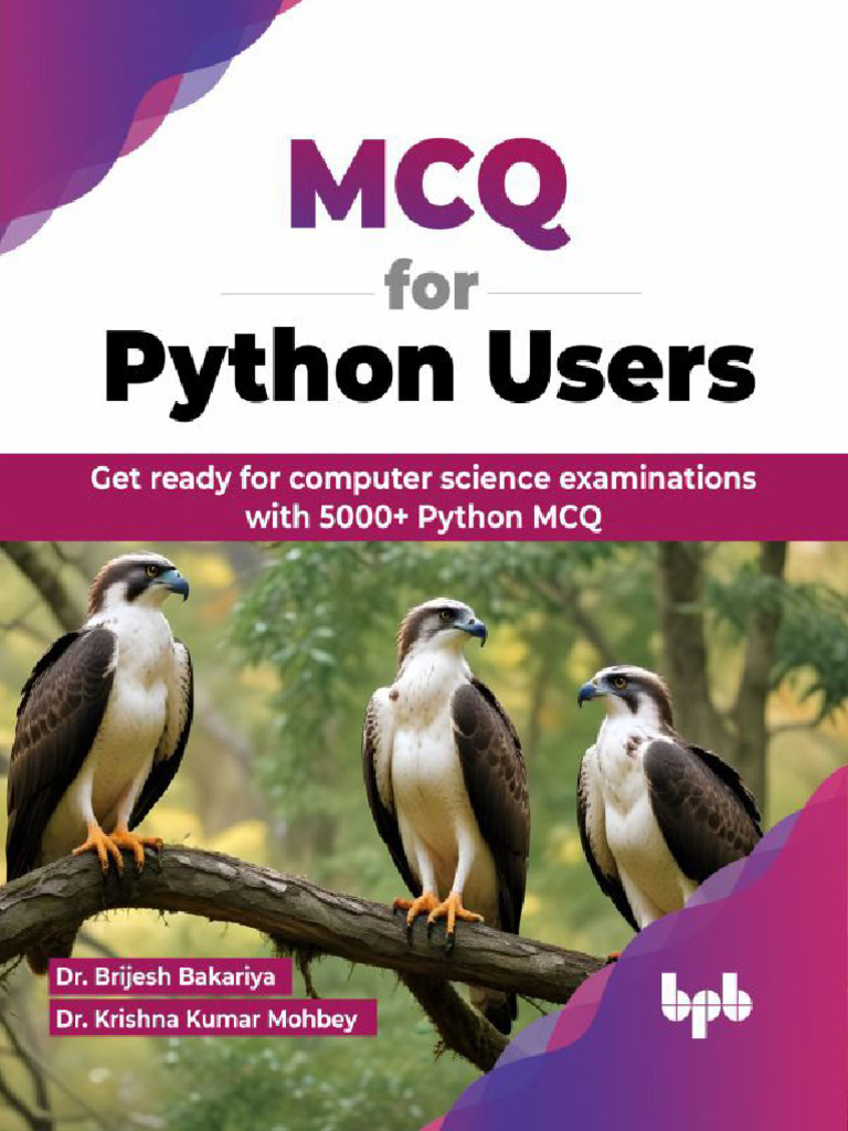 MCQ For Python Users | PDF | C (Programming Language) | Computer Programming