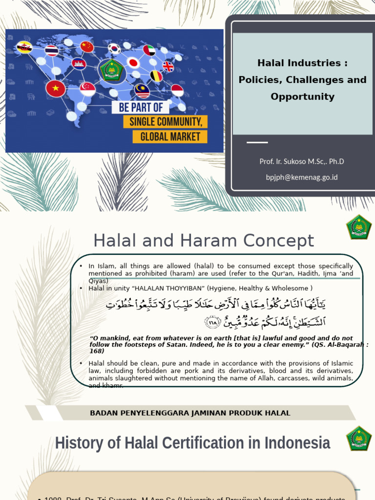 Halal Industries. Policies, Challenges and Opportunities | PDF | Sharia ...