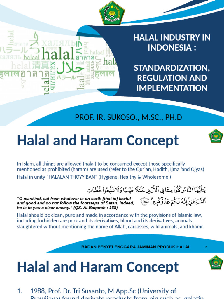 Halal Industry in Indonesia Standardization, Regulation and ...