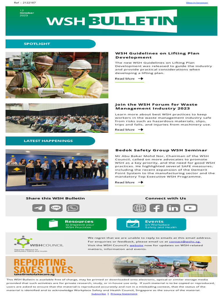 WSH Guidelines for Lifting Plans | PDF | Safety