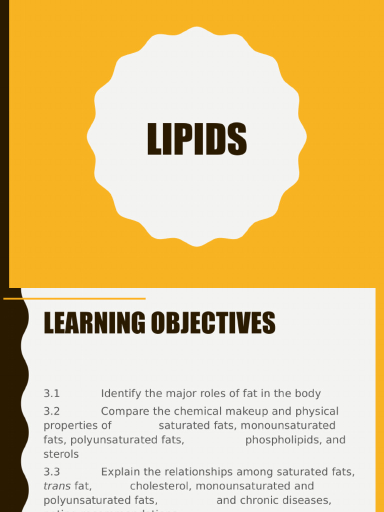 03 Lipids | PDF