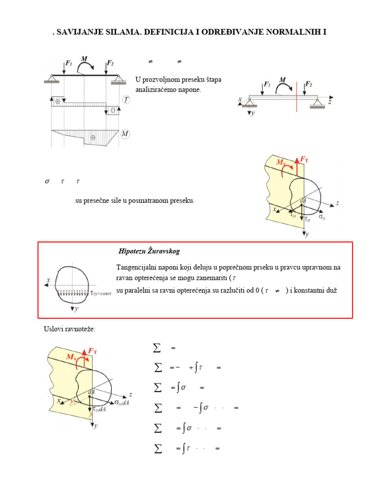 Otpornost materijala Kolokvijum 2 | PDF