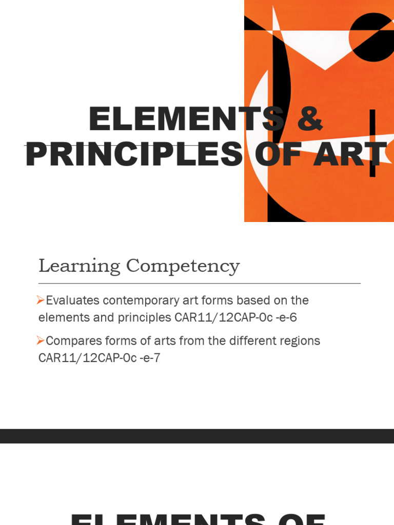 Elements and Principles of Art Guide | PDF | Shape | Area