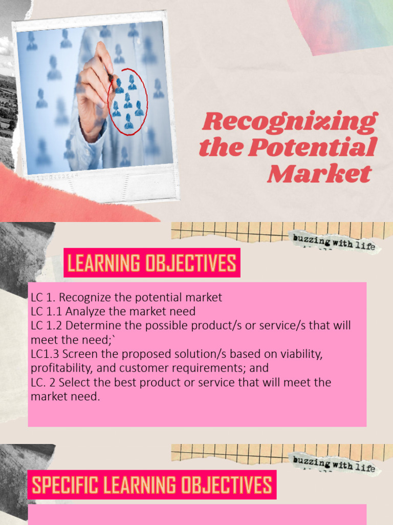 Recognizing The Potential Market | PDF | Entrepreneurship | Innovation