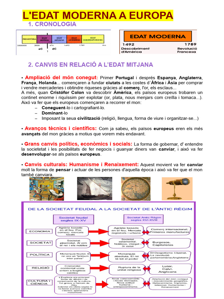 Edat Moderna | PDF