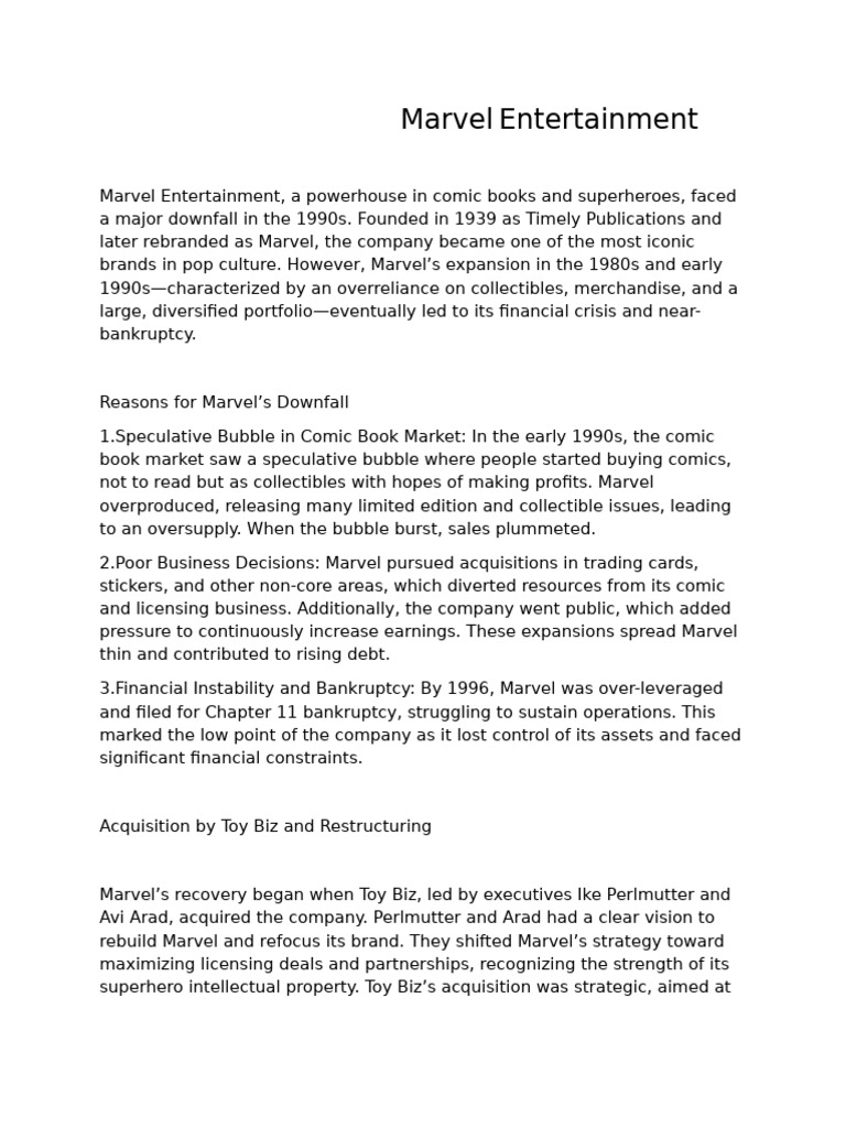 Marvel | PDF | Marvel Comics | Marvel Entertainment