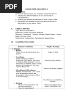 Grade 5 Phases of the Moon Lesson Plan | PDF
