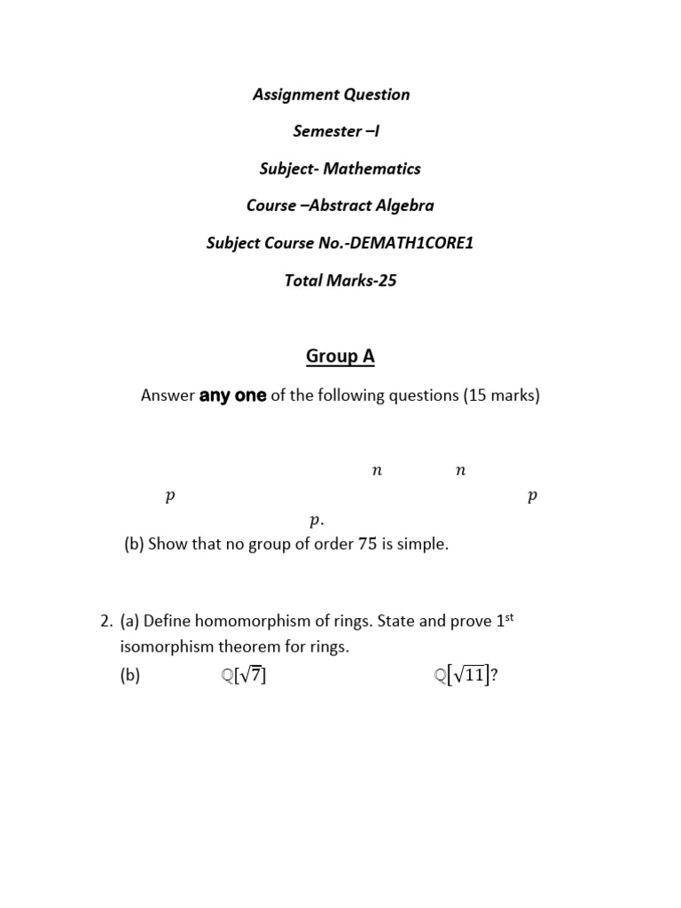 Mathematics | PDF | Group (Mathematics) | Ring (Mathematics) Mathematics | PDF | Group (Mathematics) | Ring (Mathematics)