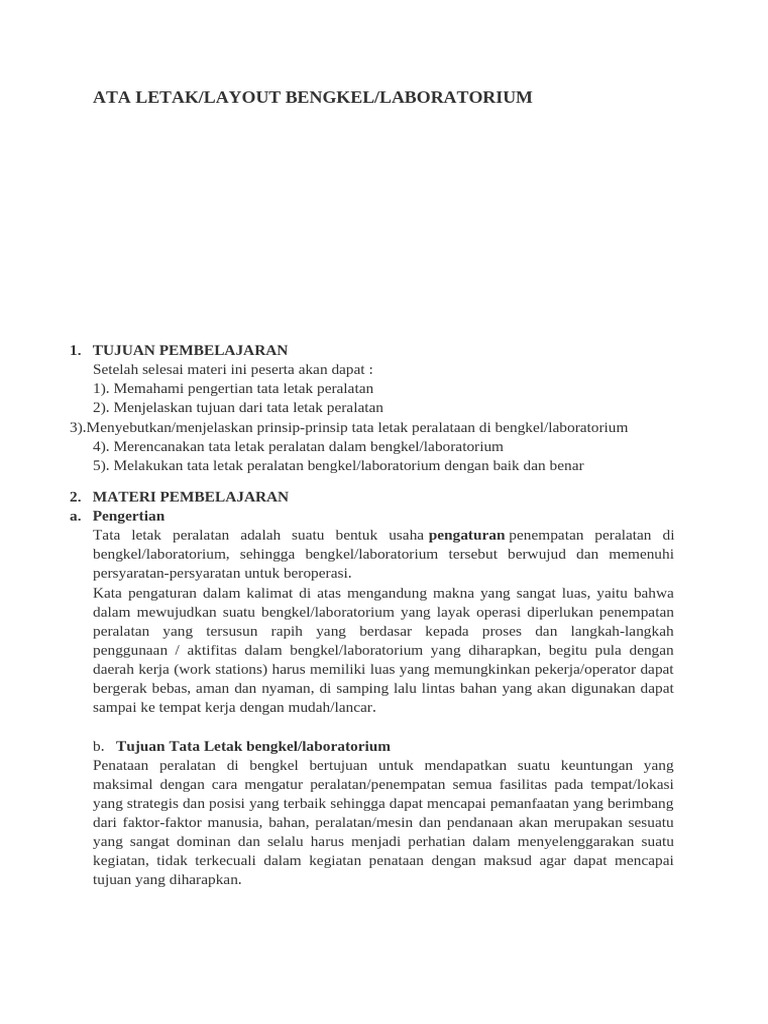 Layout bengkel 2 | PDF