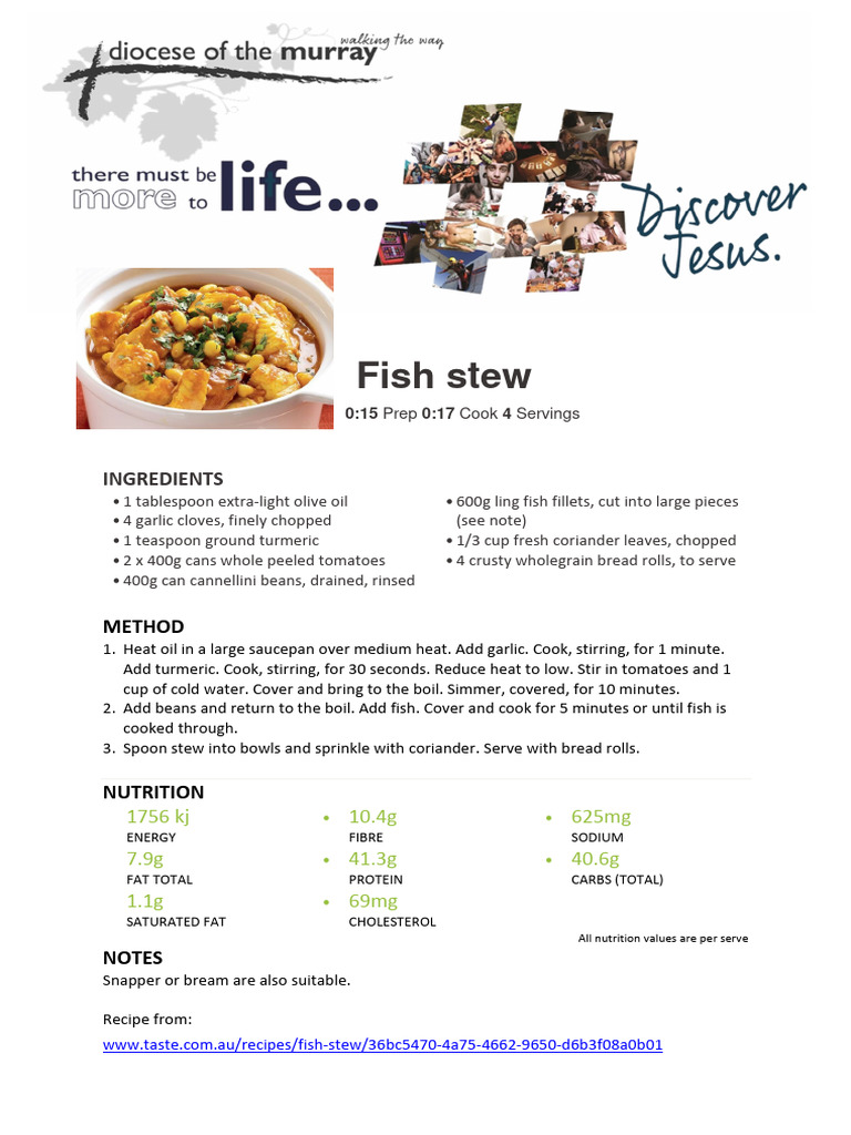 Discover Jesus - Fish Stew | PDF