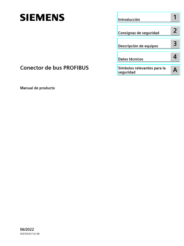 Profibus Connector Manual Es-ES Es-ES | PDF | Conector eléctrico | Cambiar