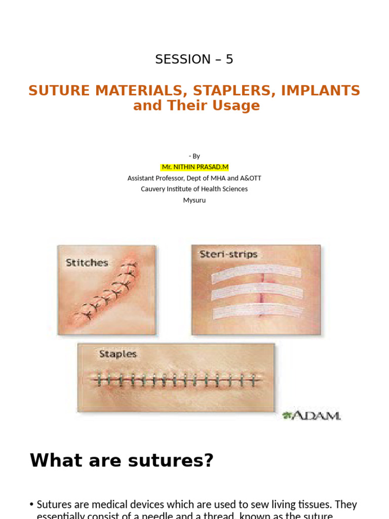 Session - 5 | PDF | Surgical Suture | Cardiac Arrest