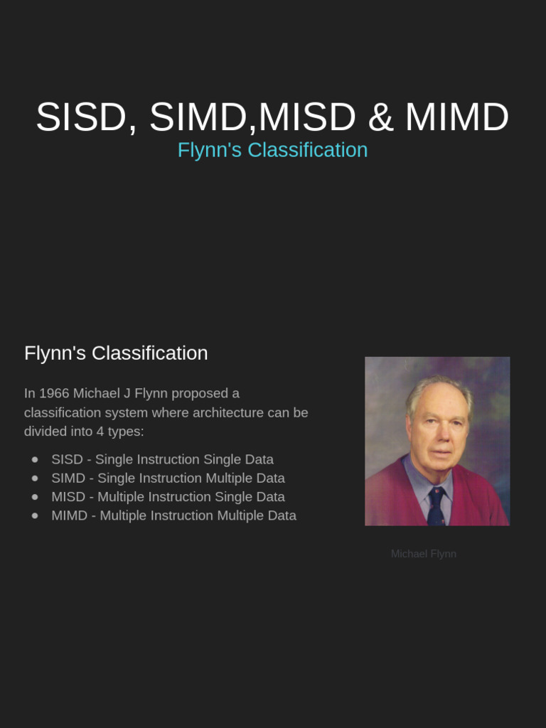 Flynn's Classification - SISD, SIMD, MISD & MIMD | PDF | Central ...