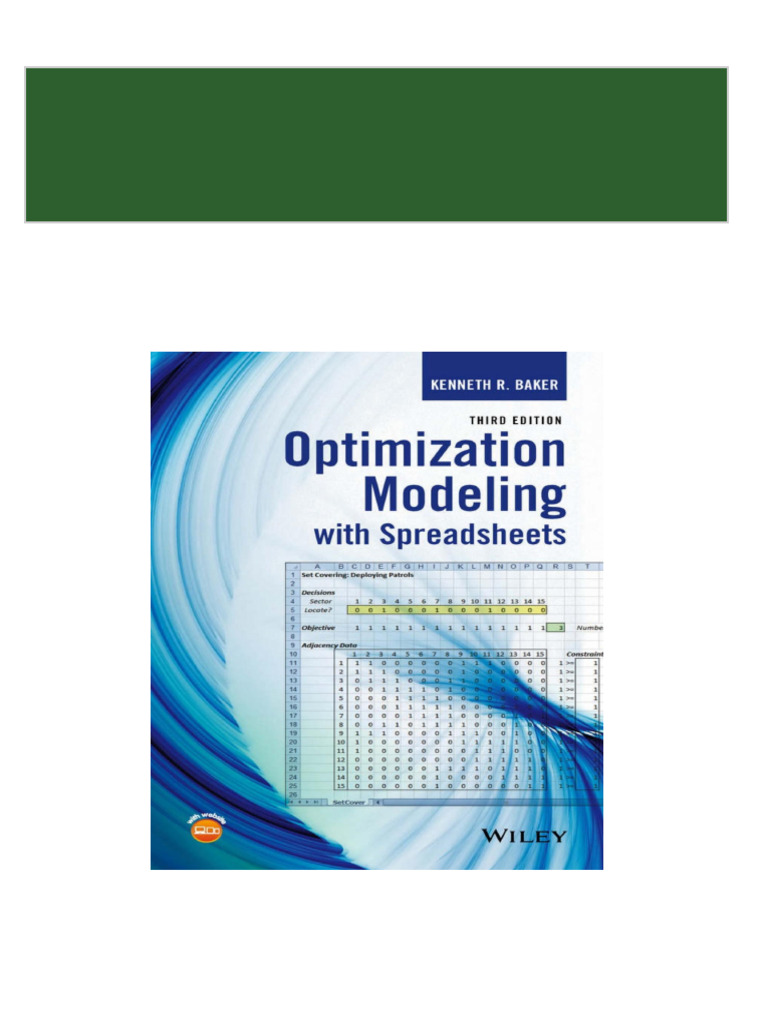 Optimization modeling with spreadsheets download pdf | PDF | Project Gutenberg