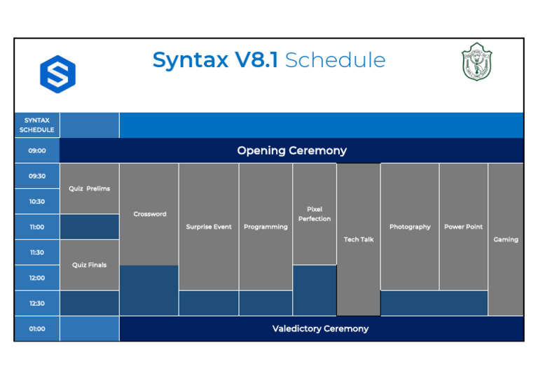 Inter Syntax Schedule | PDF