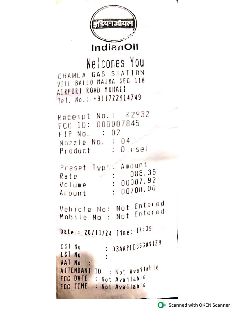 Fuel Slips Nov | PDF