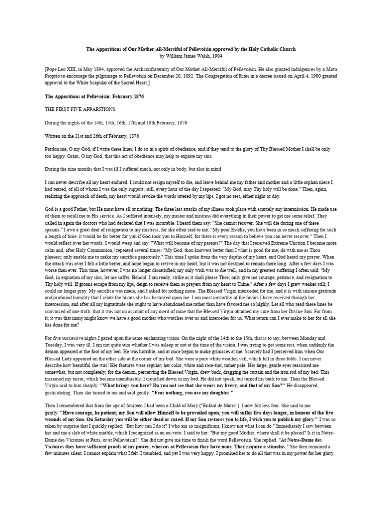 Apparitions of Our Mother All-Merciful | PDF | Mary, Mother Of Jesus | Thou