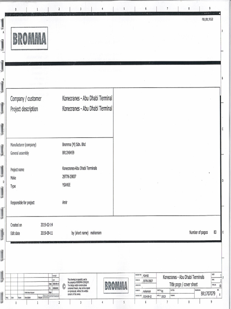 Bromma Spreader YSX45E | PDF