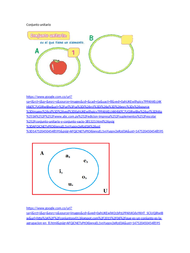 Conjunto unitario | PDF