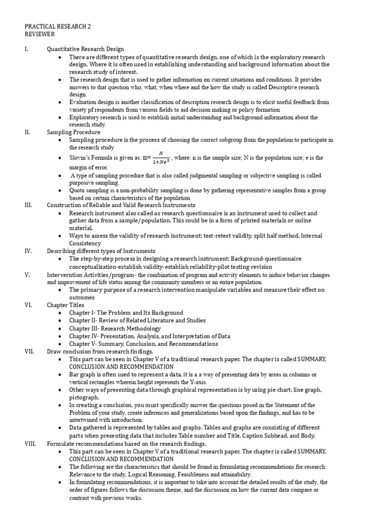 PR2-FINALS-REVIEWER | PDF | Sampling (Statistics) | Validity (Statistics)