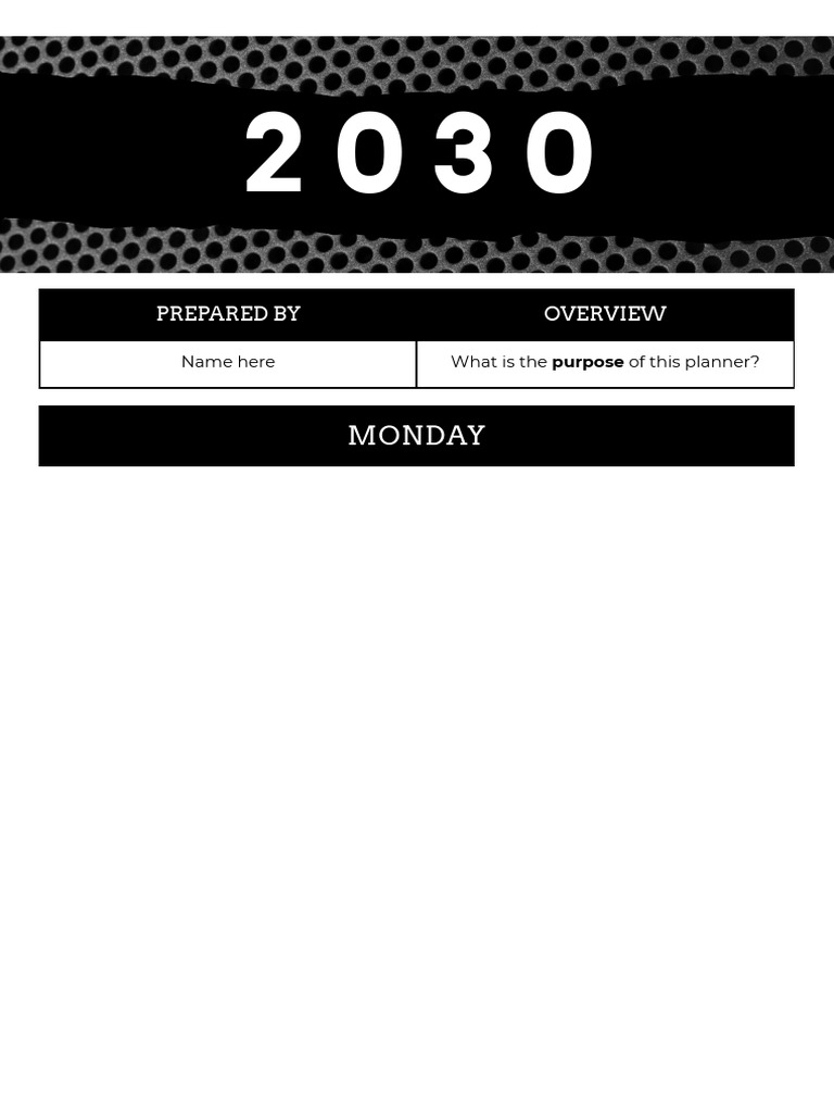 Daily Planner Doc in Black and White Style - 20241205 - 083104 - 0000 | PDF