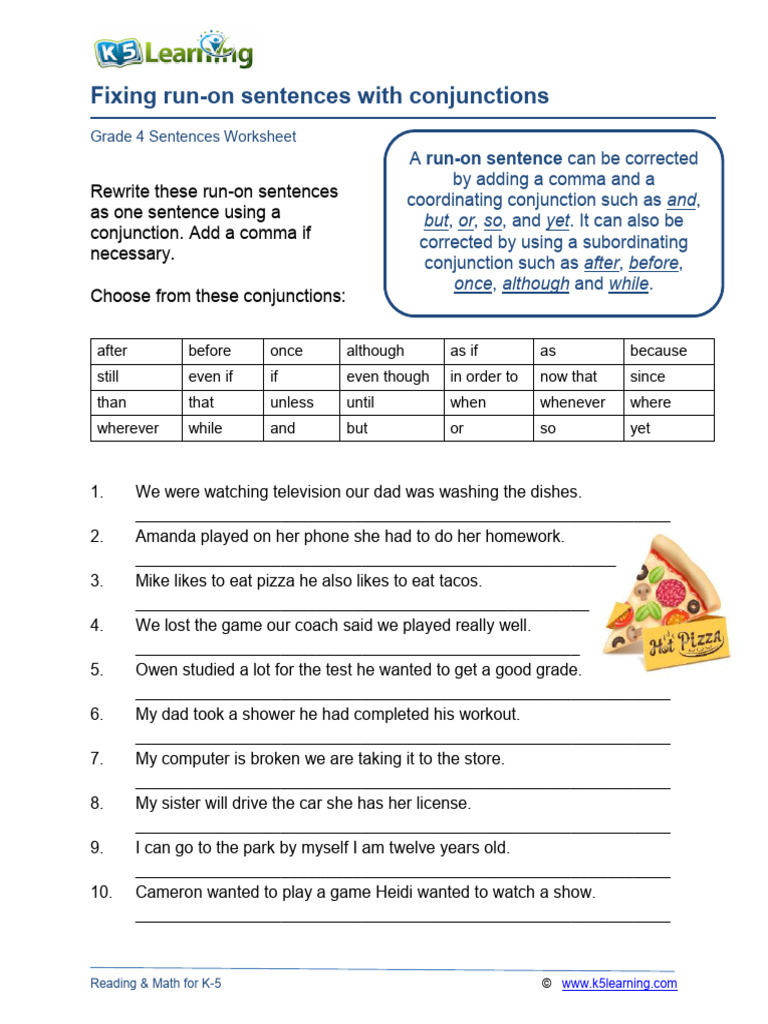 G4 Fix Run-On Use Conjunction 1 | PDF | Semantics | Semantic Units
