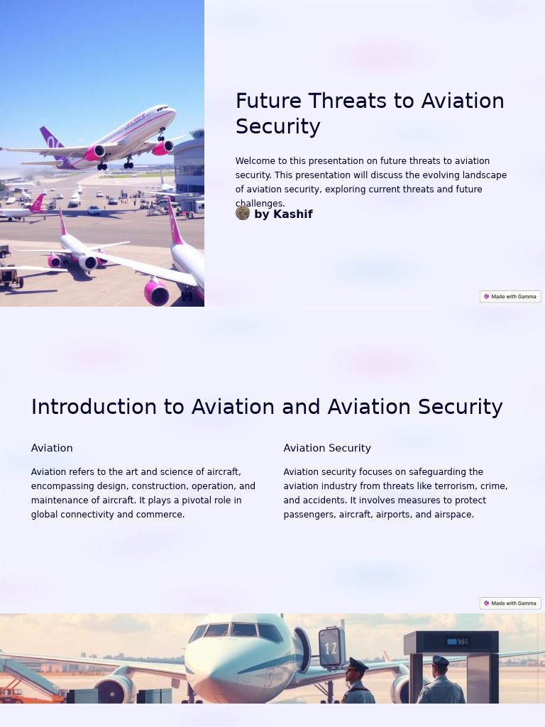 Future Threats To Aviation Security | PDF | Airport Security | Computer Security