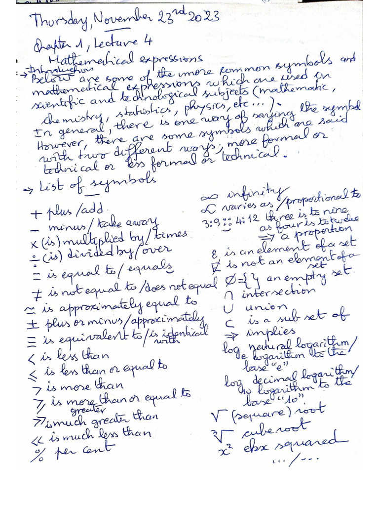 Chapter 1 - Lecture 4-A | PDF