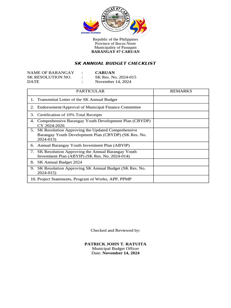 SK Resolution For Budget 2025 | PDF